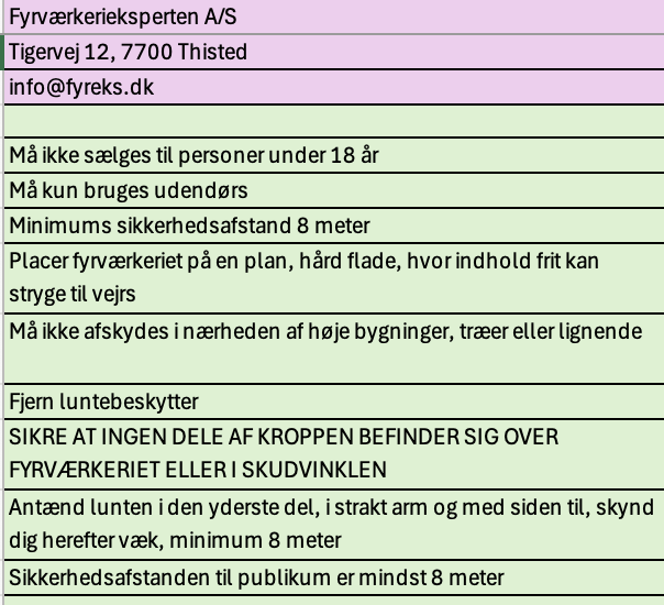 BUSAG BATTERI - 24 SKUD - Krudthuset Svendborg